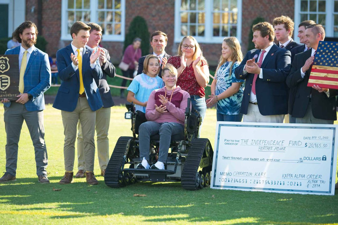 Track Chair Presented to Veteran by Hampden-Sydney and Randolph-Macon ...